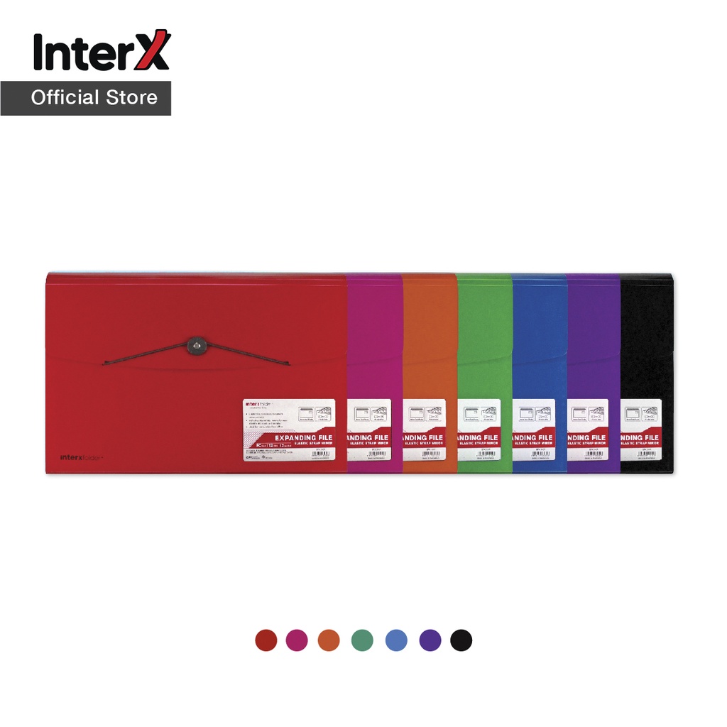 Jual InterX Folder Expanding File Organizer Elastic Glossy / Map ...
