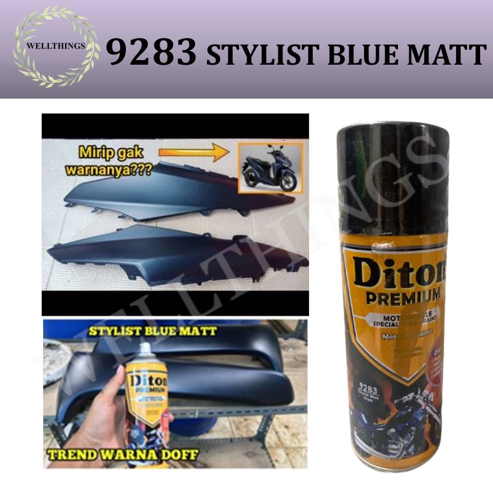 Jual Cat Pilox Diton Premium Stylish Blue Matt 9283 400cc Biru Doff ...