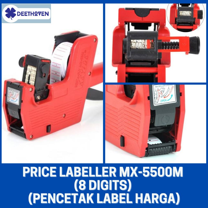Jual Price Labeller MX-5500M (8 Digits) (Mesin Pencetak Label Harga ...