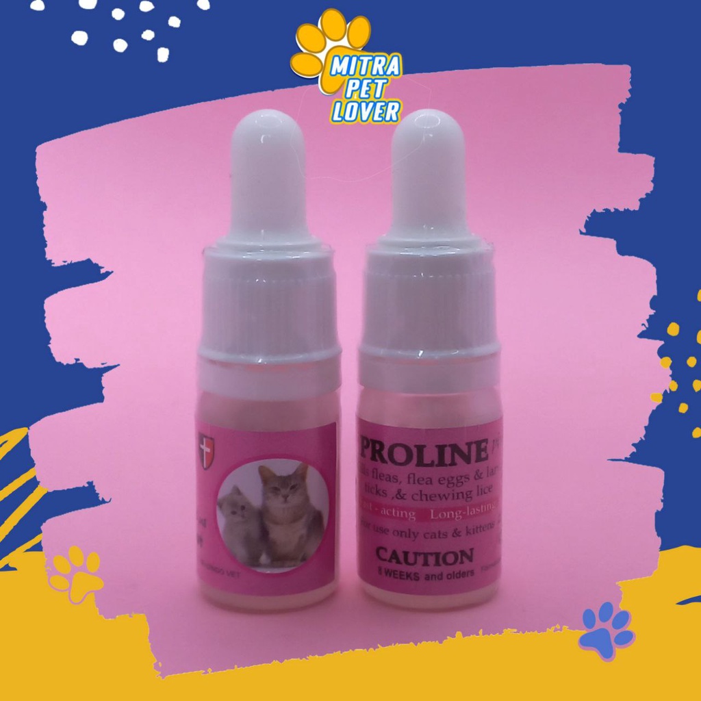 Jual OBAT KUTU KUCING - PROLINE CAT 2,5 ML - PEMBASMI TELUR LARVA ...
