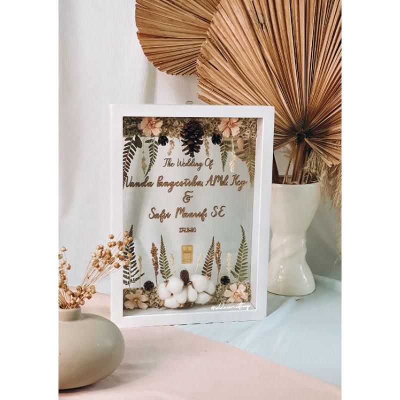 Jual READY TERMURAH!!!! Custom Mahar Rustic 25x35 transparan / Frame ...