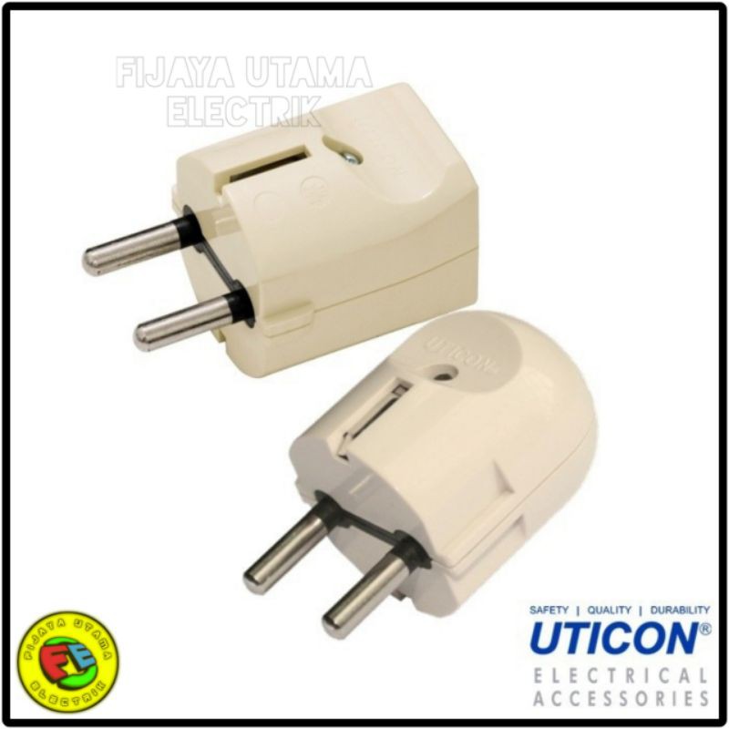 Jual FUE - Uticon Steker Arde Bulat S-28 Round Plug S28 | Shopee Indonesia