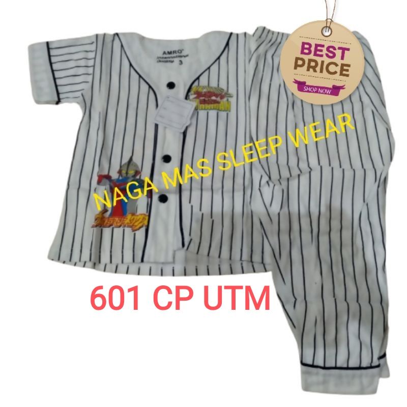 Jual Piyama Piama Anak Laki Cowok AMRO CP Size 1-3 601 Ultraman, Tobot ...