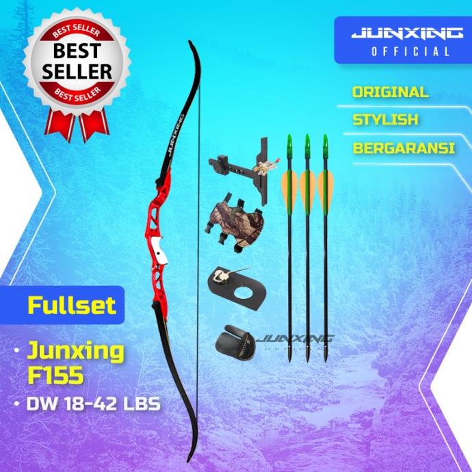 Jual FULLSET Busur Panah Junxing F155 Recurve Bow Siap Pakai | Shopee ...