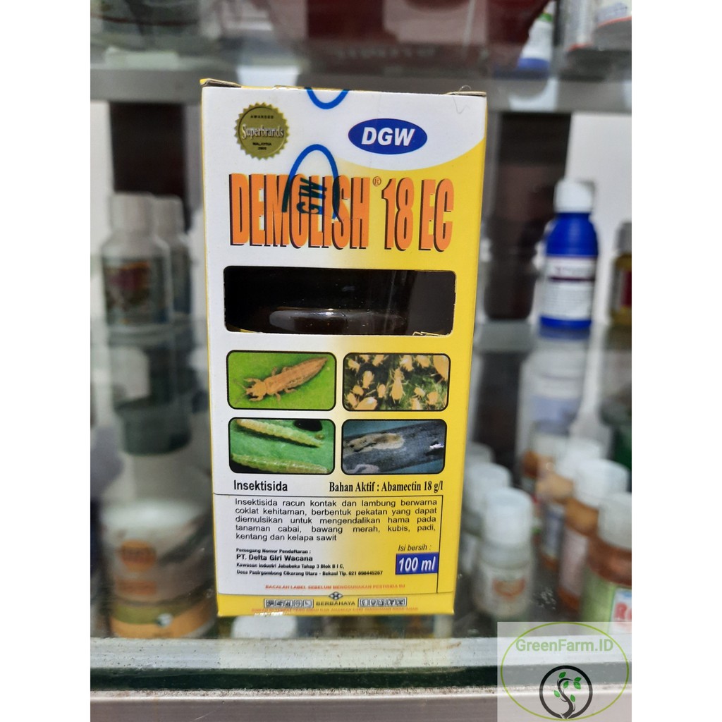 Jual Insektisida Demolish / Abamektin Abamectin 18EC kemasan 100ml ...