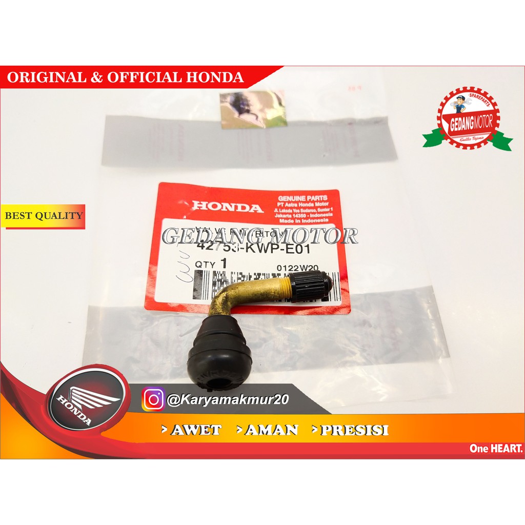 Jual PENTIL TUBELESS KARET BAN COP NEW SCOOPY ESP RING 12 ORIGINAL ...