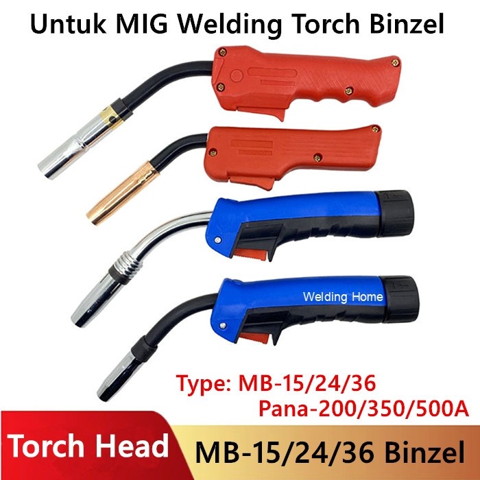 Jual MB15 MB24 MB36 Torch Head MIG Las Welding Torch Binzel CO2 MB 15 ...