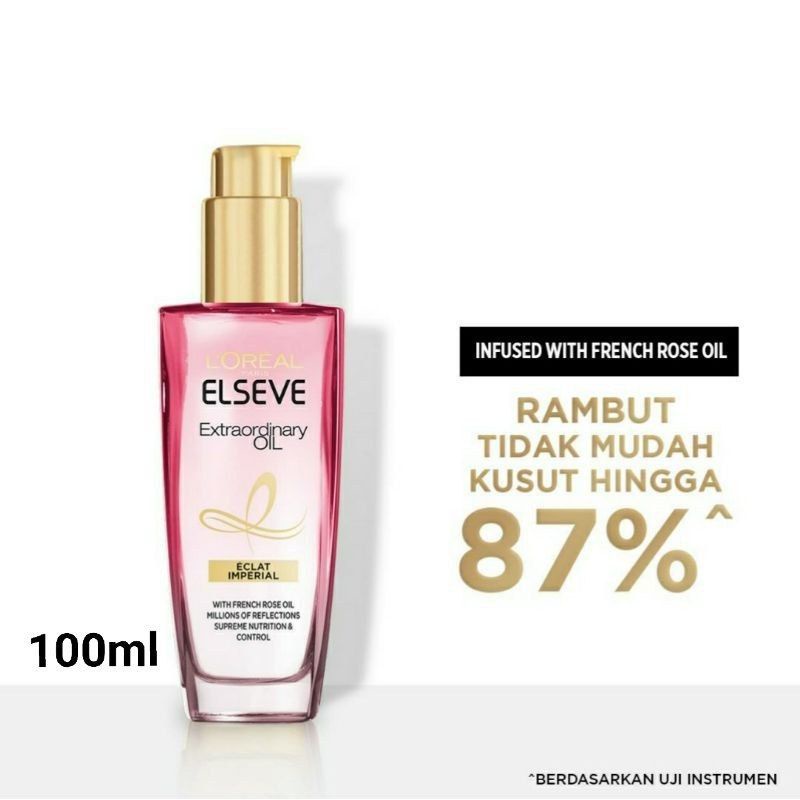 Jual LOREAL Elseve Extraordinary Oil Hair Serum Pink - 100 ml | Shopee ...