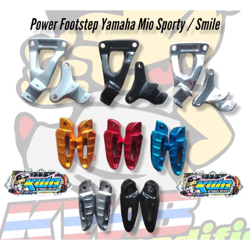 Jual DUDUKAN FOOTSTEP STEP BELAKANG YAMAHA MIO SMILE / MIO SPORTY 1 SET ...