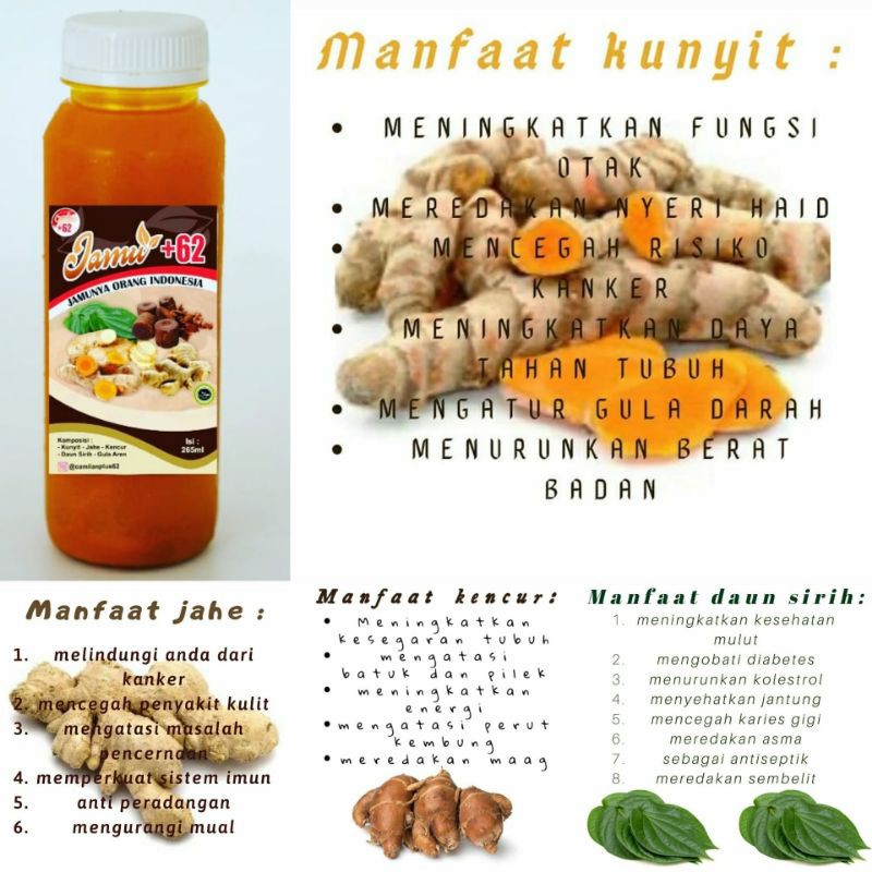 Jual Jamu Super Istimewa +62 Immune Booster / minuman rempah / jamu ...