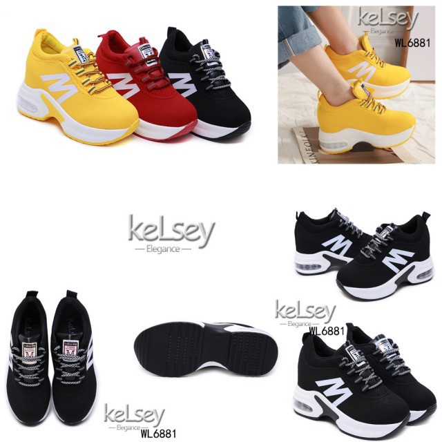 Jual Sepatu KELSEY M STREET HIGHSOLE SNEAKERS WL6881 | Shopee Indonesia