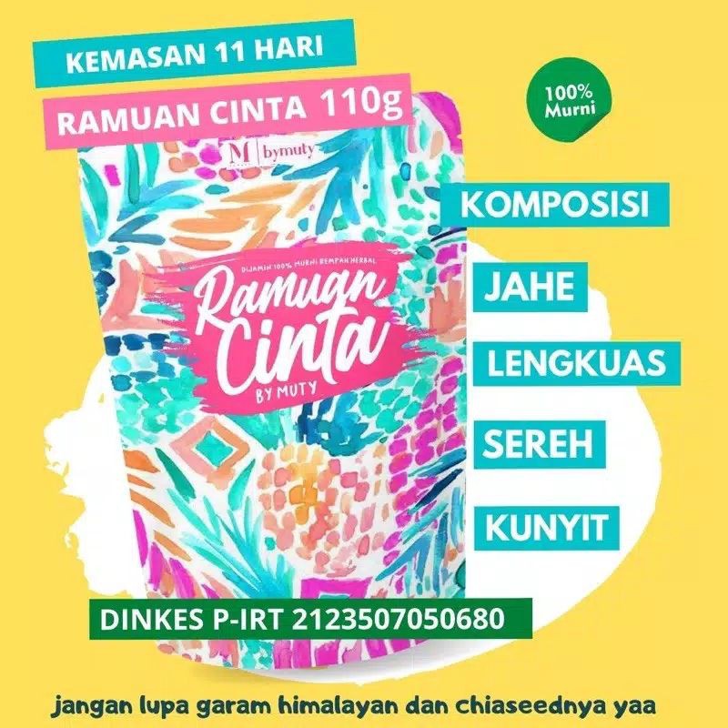 Jual RAMUAN CINTA BY MUTY 110 GRAM (ORIGINAL) | Shopee Indonesia