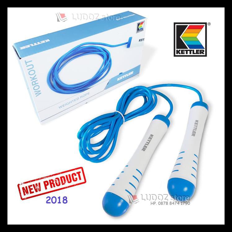 Jual Weighted Jump Rope Kettler # 905 Skipping Tali Lompat Weight Pemberat - Biru Muda | Shopee ...