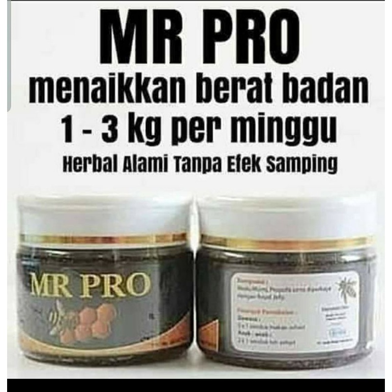 Jual MR PRO PENGGEMUK DAN MENAMBAH BERAT PERMANEN MR PRO MADU ORIGINAL HWI | Shopee Indonesia