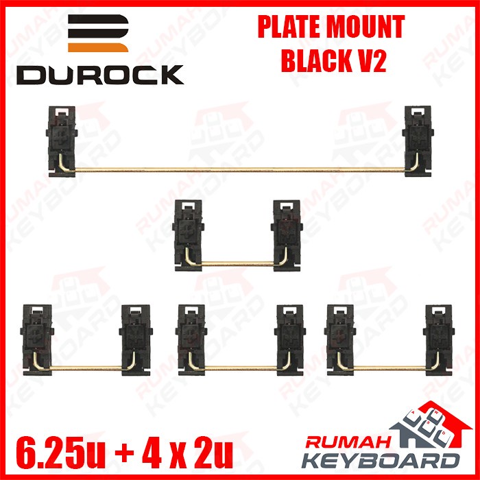 Jual DUROCK - Stabilizer - Plate Mount Keyboard - 6.25u - Black ...