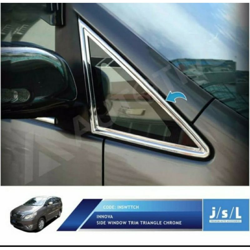 Jual List Segitiga Kaca Depan Kijang Innova Side Window Trim Triangel ...