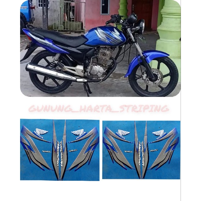 Jual Striping Stripe Stiker Lis Les Body Motor Full Set Honda Mega Pro ...