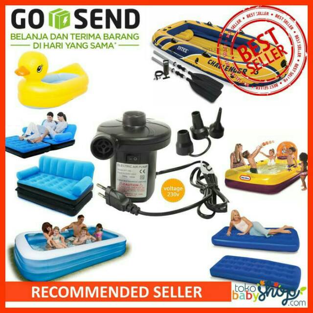 Jual POMPA KASUR ANGIN ELEKTRIK 2 WAY VACUUM BLOW BAN RENANG KASUR ANGIN | Shopee Indonesia