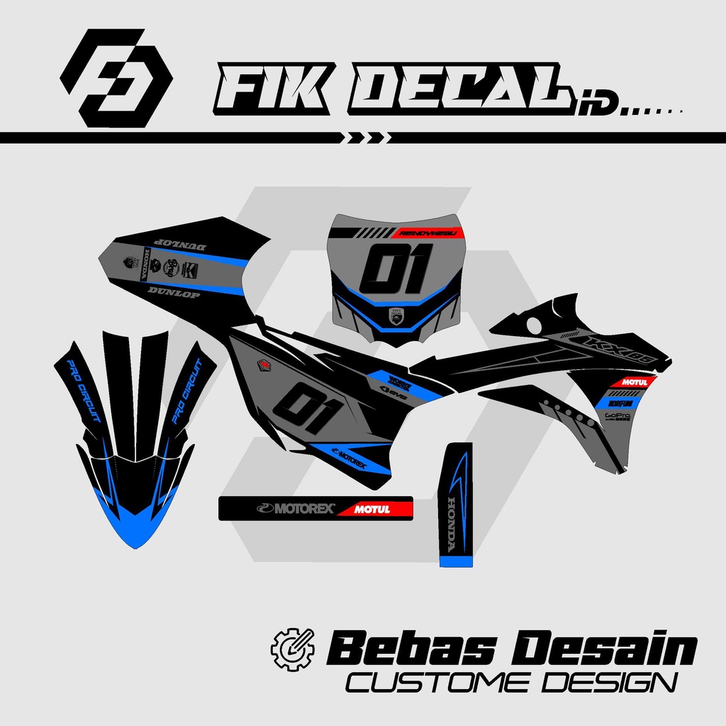 Jual DECAL KX 85 FULL BODY DESAIN BARU CUSTOM BEBAS WARNA BISA PAKAI NO ...