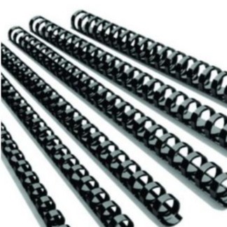 Jual Spiral Plastik Jilid Buku Binding Hitam A4 ukuran 6,8,10,11,12,14 ...