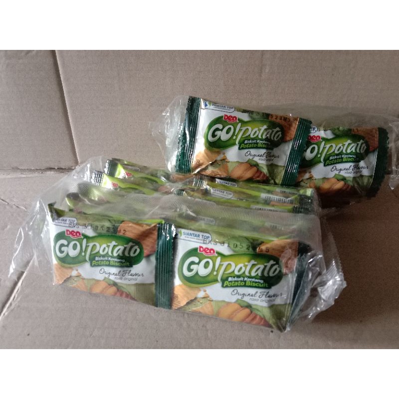 Jual Go Potato Biskuit Kentang 1pak isi 20pcs | Shopee Indonesia