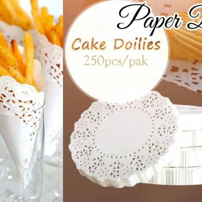 Jual Aaro | Paper Doyleys 3,5" Ukuran 9Cm (1 Bal Isi 8Pak, 1Pak Isi 250 ...