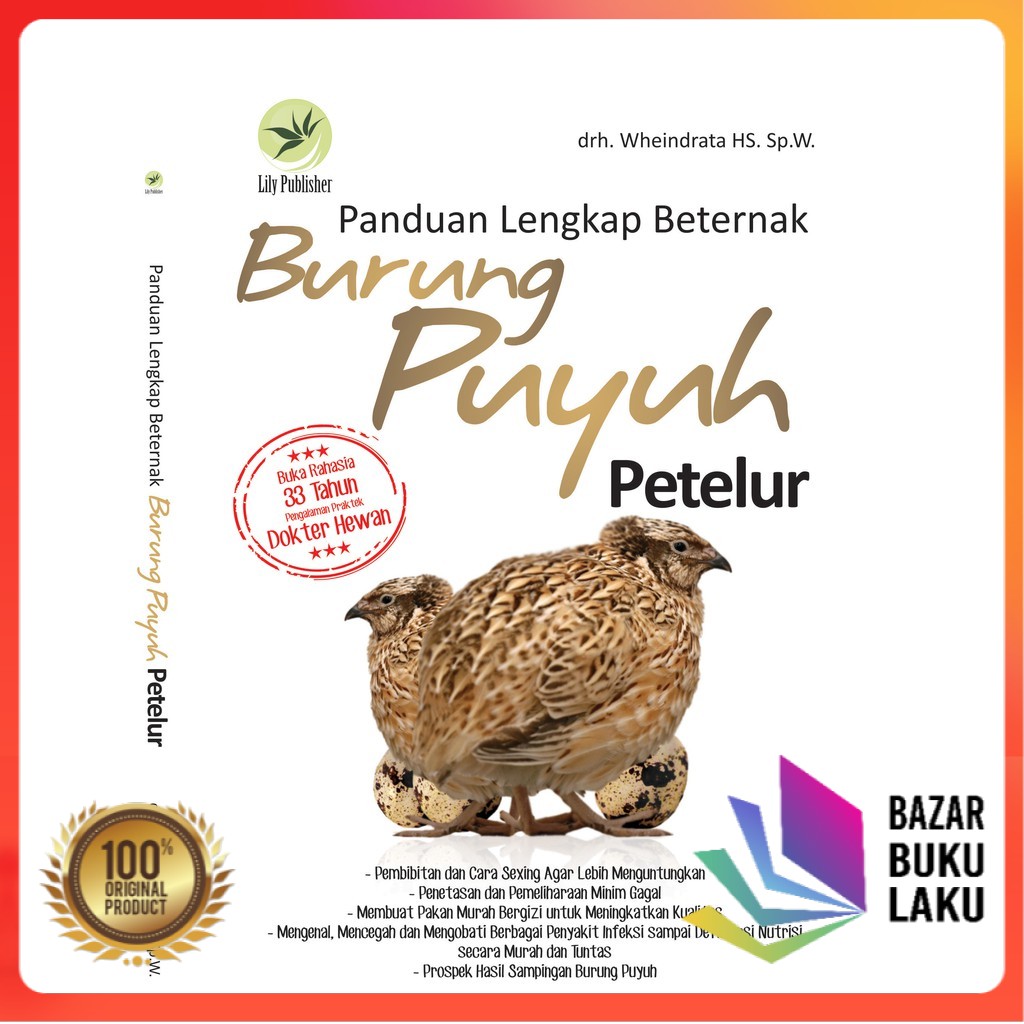 Jual BUKU ORI Panduan Lengkap Beternak Burung Puyuh Petelur (Full Color ...