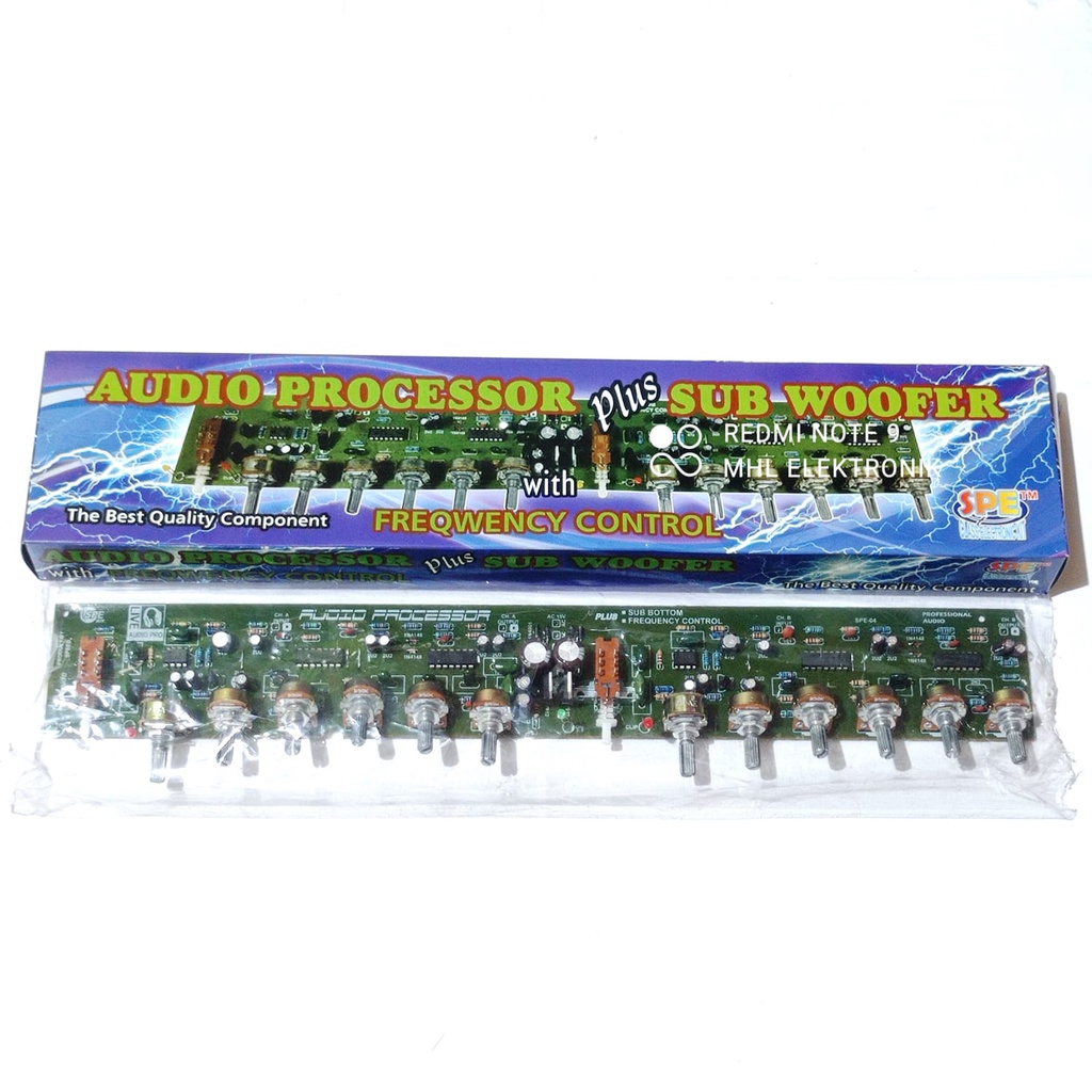Jual Kit Audio Processor Plus Sub Woofer With Freqwency Control by SPE | Shopee Indonesia