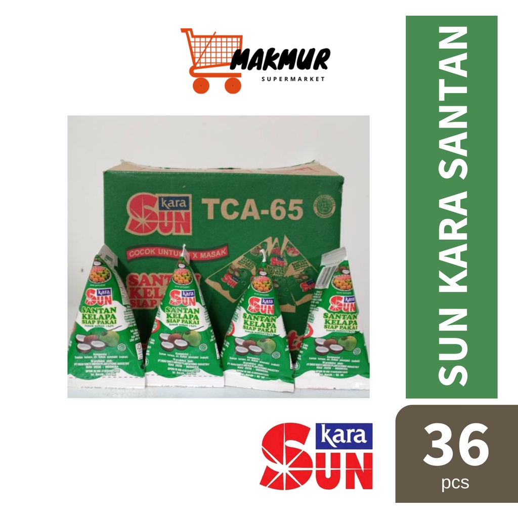 Jual Sun Kara Santan TCA Coconut oil 65 ml - 1 dus isi 36 pcs | Shopee Indonesia