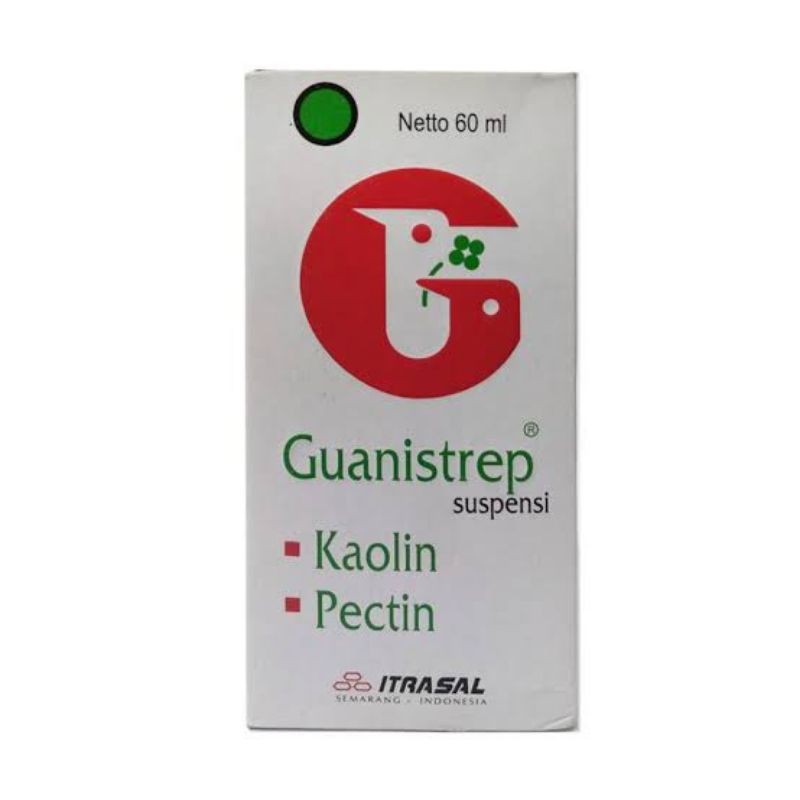 Jual guanistrep suspensi susp syrup sirup syr kaolin pectin itrasal ...
