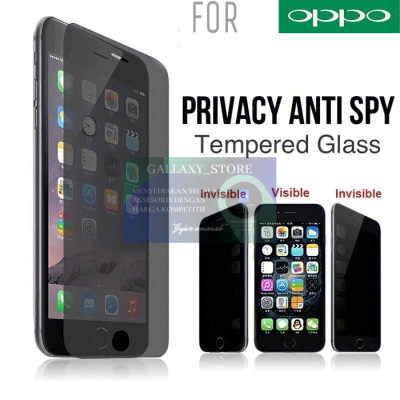 Jual OPPO ANTI SPY/TEMPERED GLASS/SCREEN GUARD/TG/PELINDUNG LAYAR OPPO A9 A5 2020/A32/A3s/A52 ...