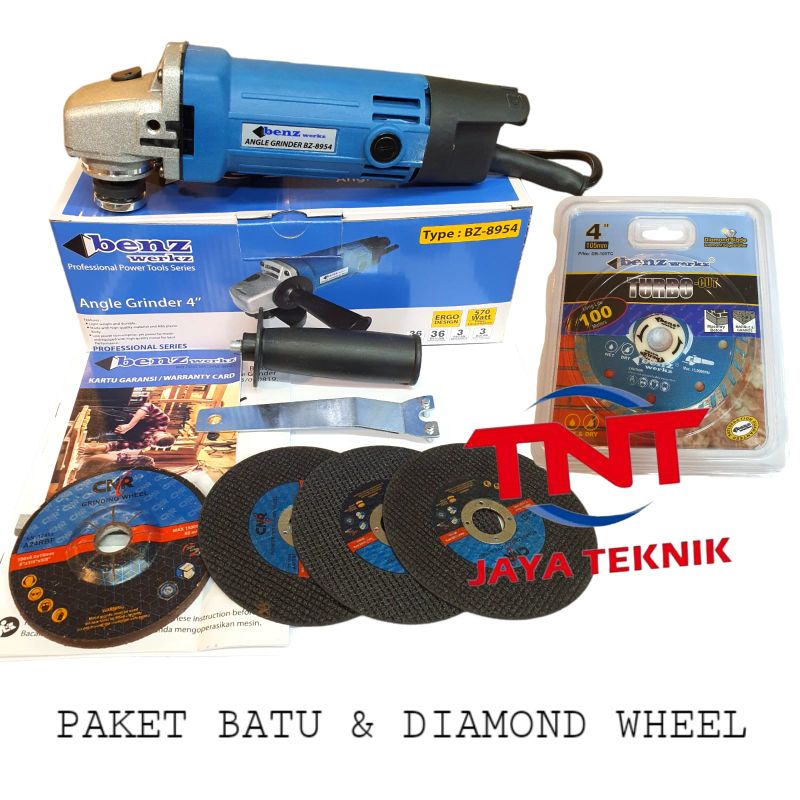 Jual MESIN GERINDA TANGAN 4 INCH BENZ TYPE BZ 8954 / GURINDA TANGAN ...