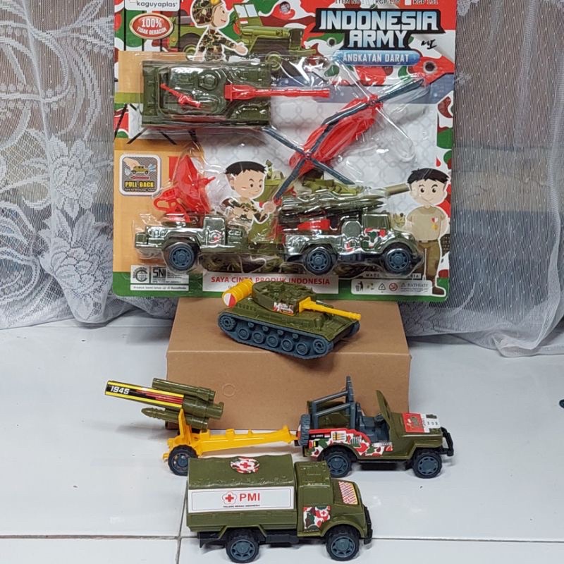 Jual Mainan tentara set lengkap besar soldier military bag perang army tank peta map tas ransel ...