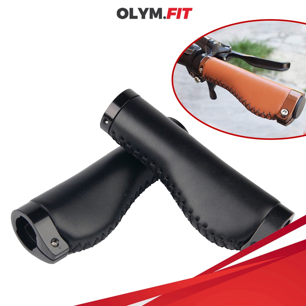 Jual Handlebar Grip Kulit Gagang Stang Sepeda Ergonomis MTB Road Bike ...