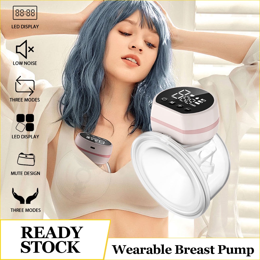 Jual Pompa ASI Elektrik Wearable Breast Pump Handsfree Portable Rechargeable Pompa LED Display 2 ...