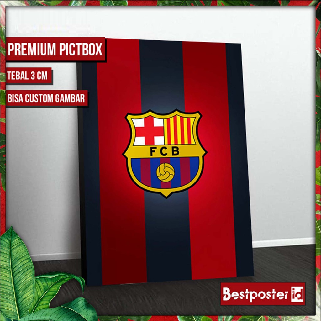 Jual Poster BARCELONA Frame Kayu Tebal BOLA 0172 | Shopee Indonesia