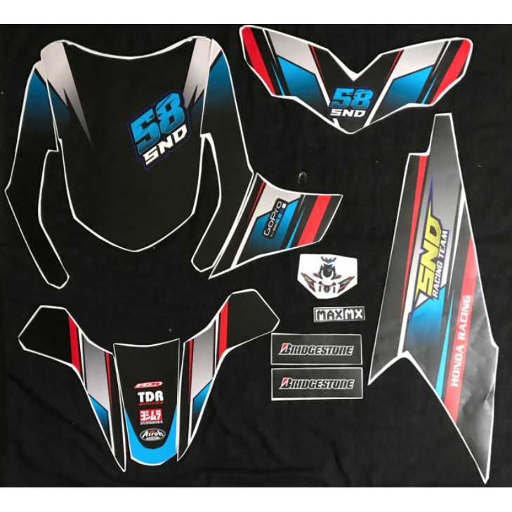 Jual Decal Stiker Beat Karbu Dekal Variasi Stiker Striping Custom ...