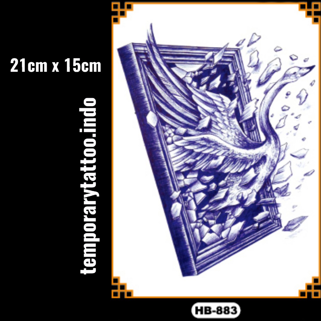 Jual Tato Temporer Lengan Tangan Gaul Keren Temporary Tattoo 21x15 - Hb883 | Shopee Indonesia