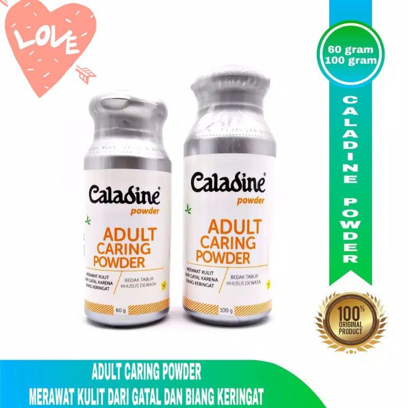 Jual Caladine Adult Caring Powder Bedak Tabur 60 Gr dan 100 Gr | Shopee ...