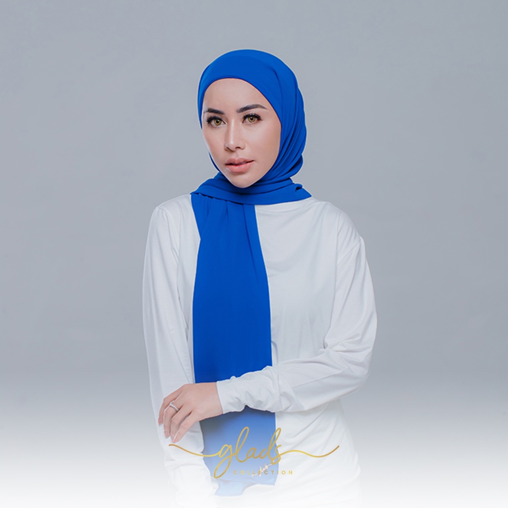 Jual Glads Collection - Hijab Pashmina Instan - Biru Elektrik (BRU-05) | Shopee Indonesia