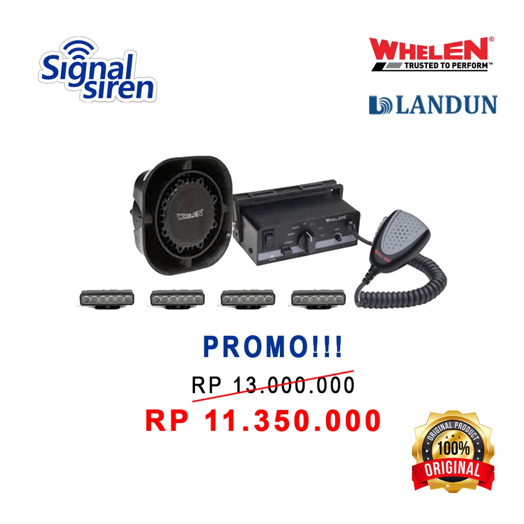 Jual PAKET INSTALASI WHELEN EPSILON + WHELEN SA315P + LANDUN NOUVA ...