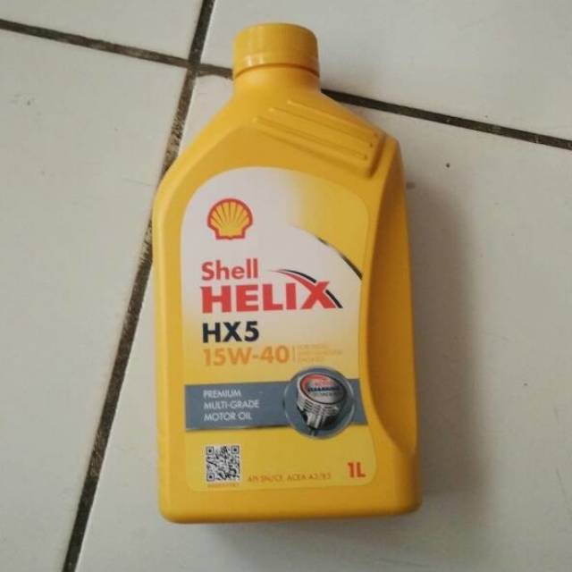 Jual Shell Helix HX5 15W-40 ( 1 Liter ) | Shopee Indonesia