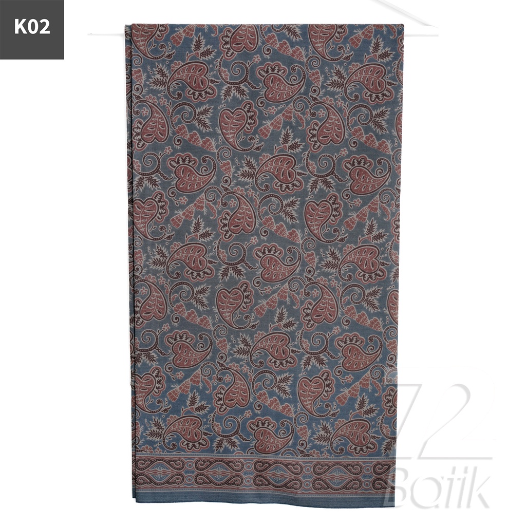 Jual KAIN BATIK PREMIUM Bahan Katun Motif Hati Warna Abu Grey Gray ...