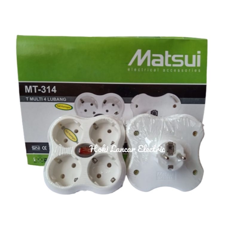 Jual 4in1 Matsui Switch On OFF / T Multi Colokan Listrik Lubang 4 / Stop Kontak Out Bow 4 in 1 ...