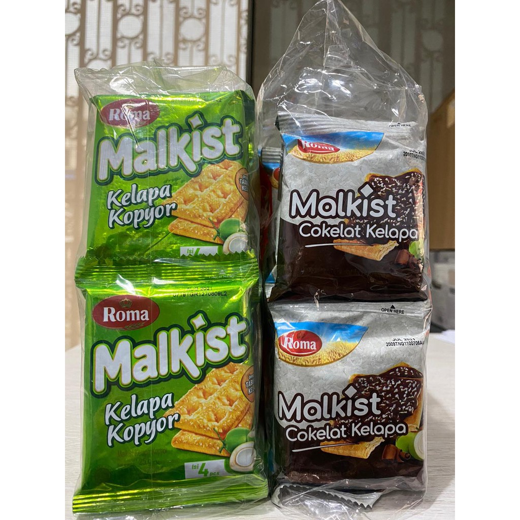 Jual Roma Malkist Sachet Renceng ( isi 20 ) - Cokelat Kelapa Kopyor ...