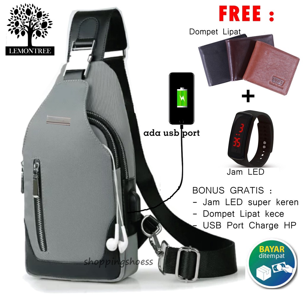 Jual 4in1- GRATIS DOMPET JAM LED HEADSET USB PORT- GRATIS ONGKIR Tas ...