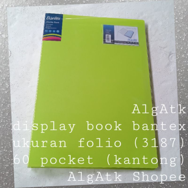 Jual display book folio bantex 60 pocket lime | Shopee Indonesia