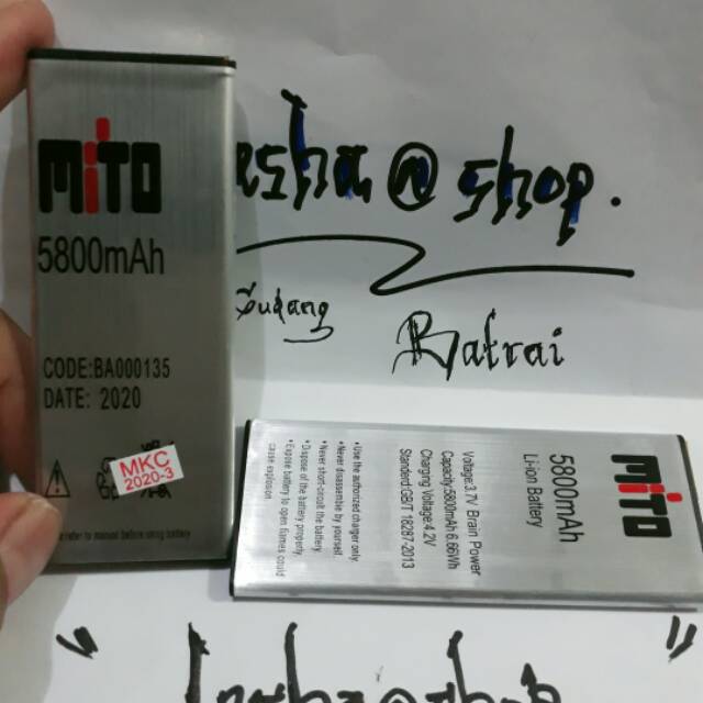 Jual Baterai Battery Batre Mito A17 Fantasy X Mito BA000135 Original Batere handphone | Shopee ...