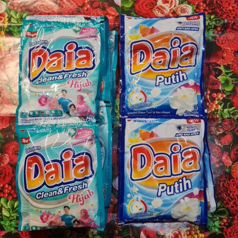 Jual WINGS CARE | DAIA 1000 Deterjen Bubuk Sachet [ Renteng 6x46g ...