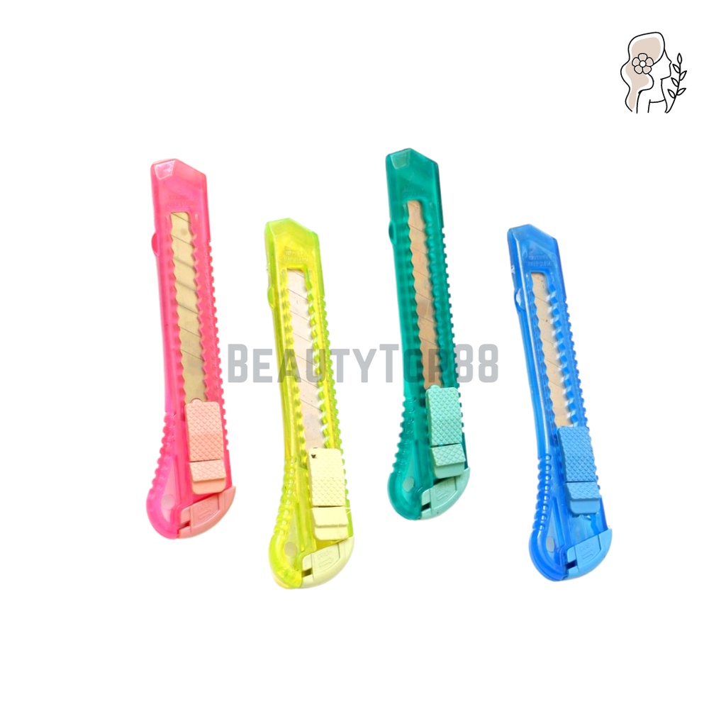 Jual Pisau Cutter Besar Murah Transparan Warna Warni Satuan / Piso ...